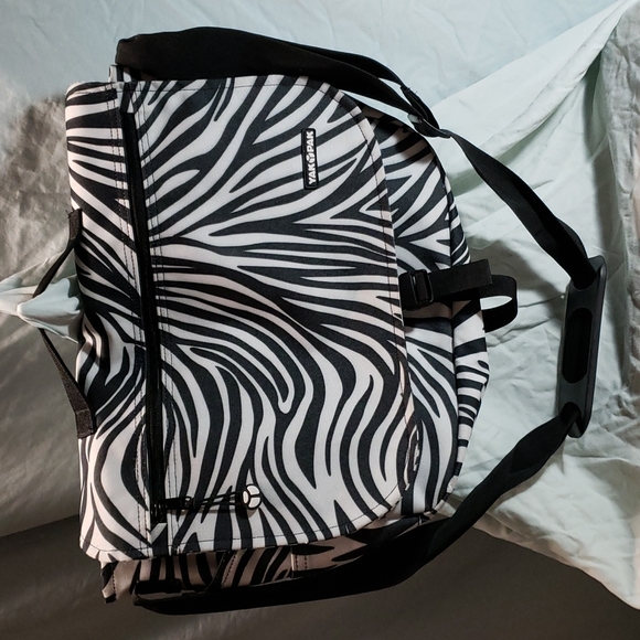 Yak Pak | Bags | Yak Pak Zebra Print Large Crossbody Messenger Bag ...